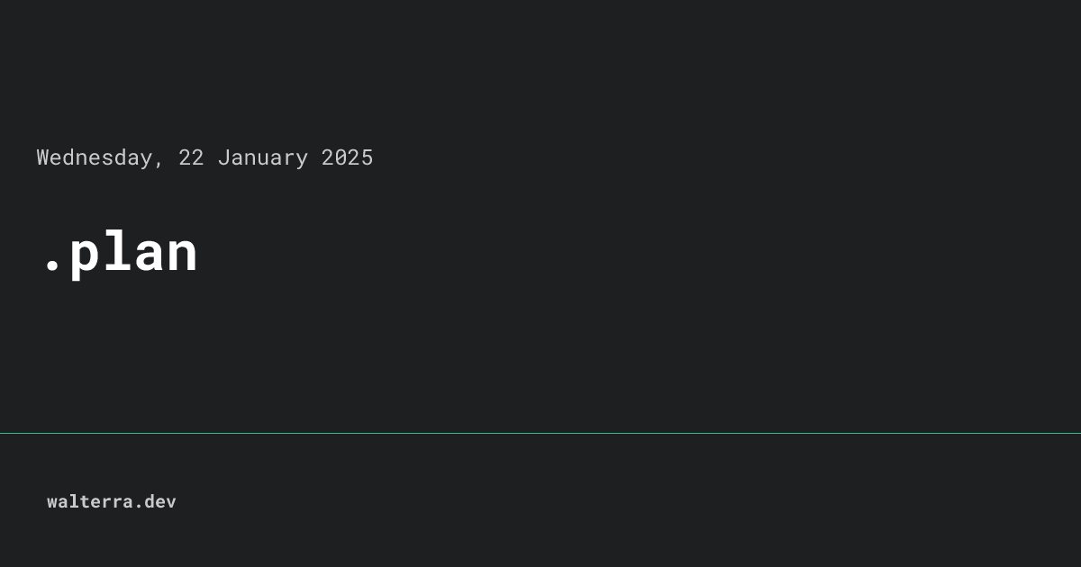.plan • walterra.dev